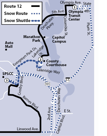 Route 12 Snow Detours | Intercity Transit