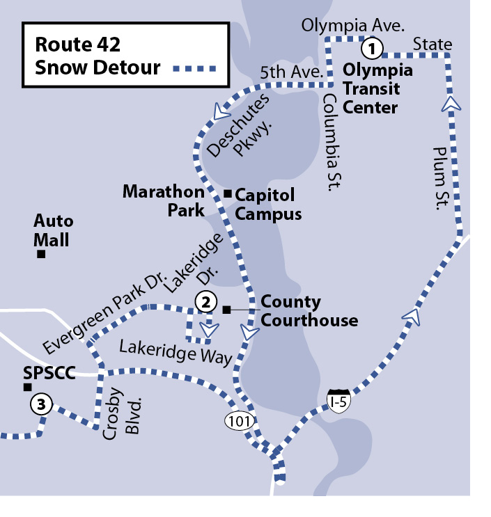 Route 42 Snow Detours | Intercity Transit
