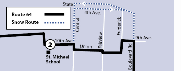 Route 64 Standard Snow Detour | Intercity Transit