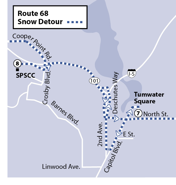 Route 68 Snow Detours | Intercity Transit