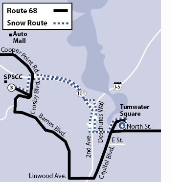 Route 68 Snow Detours | Intercity Transit